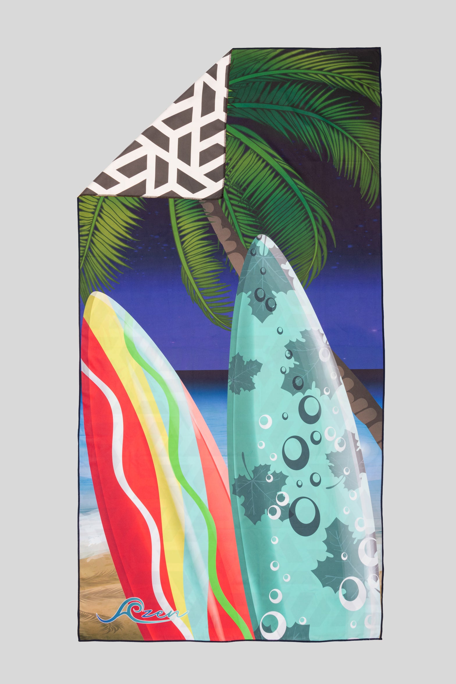 Sunny Surfer Suede Beach Towel | Azen